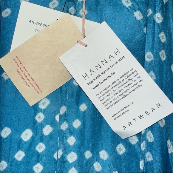 Hannah | Tops | Nwt Hannah Artwear Hand Printed Silk Kimono | Poshmark